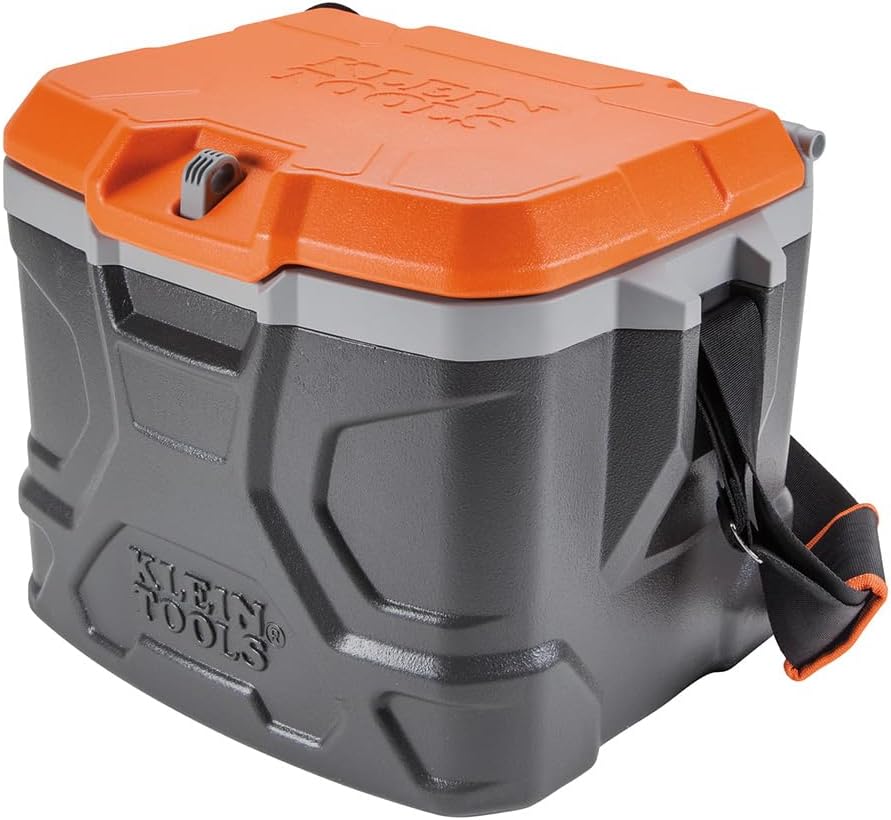 Klein Tools 55600 Work Cooler, 17-Quart Lunch Box Holds 18 Cans, Keeps ...