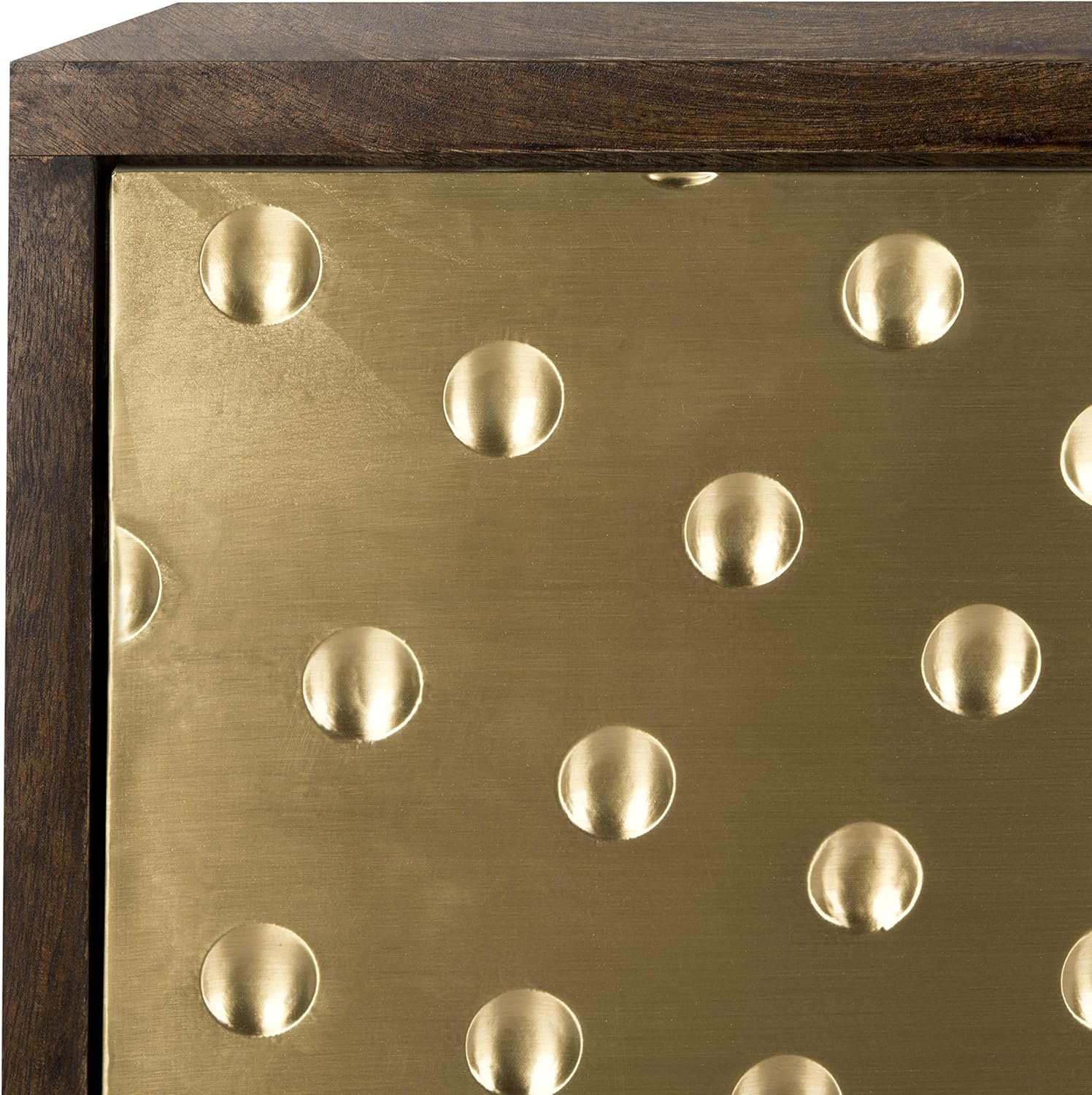 Safavieh Couture Home Dessaray Modern-Art Deco Walnut and Shiny Brass 2 ...