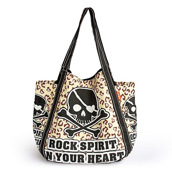 ILEA - Rock Spirit 100% Cotton Eco Canvas Shoulder Tote Bag / Shopper ...