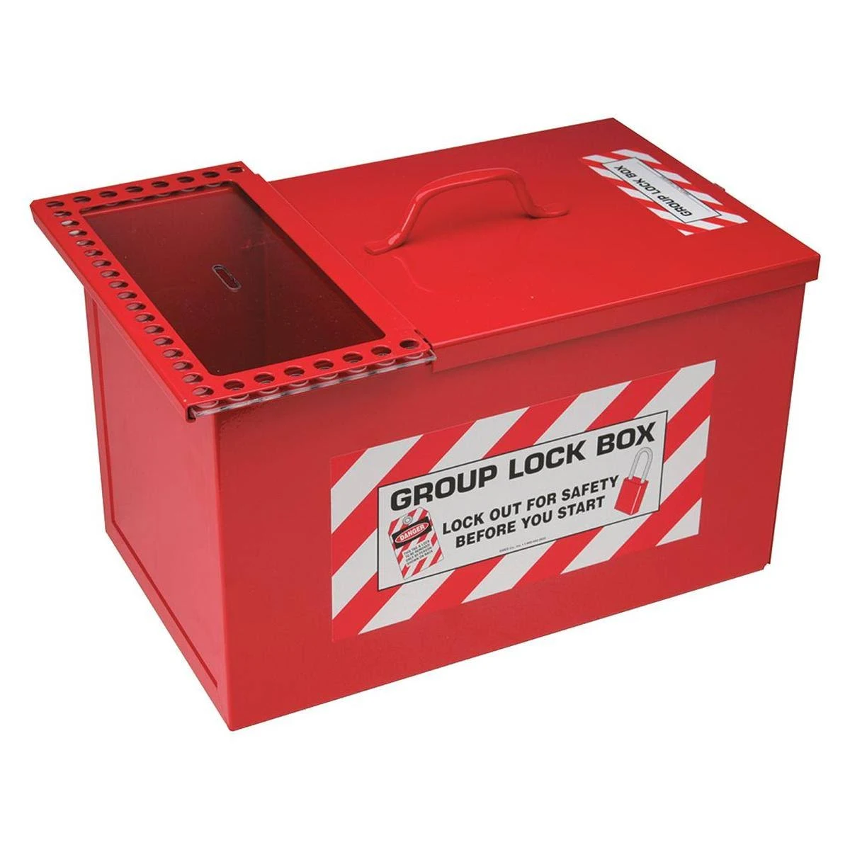 Brady Red Group Lockout Box 105717 - cintiapoker