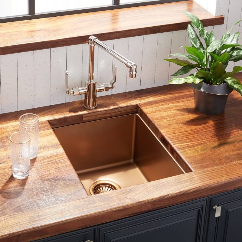 Signature Hardware 944629-15 Atlas 15x22 Undermount Single Basin ...