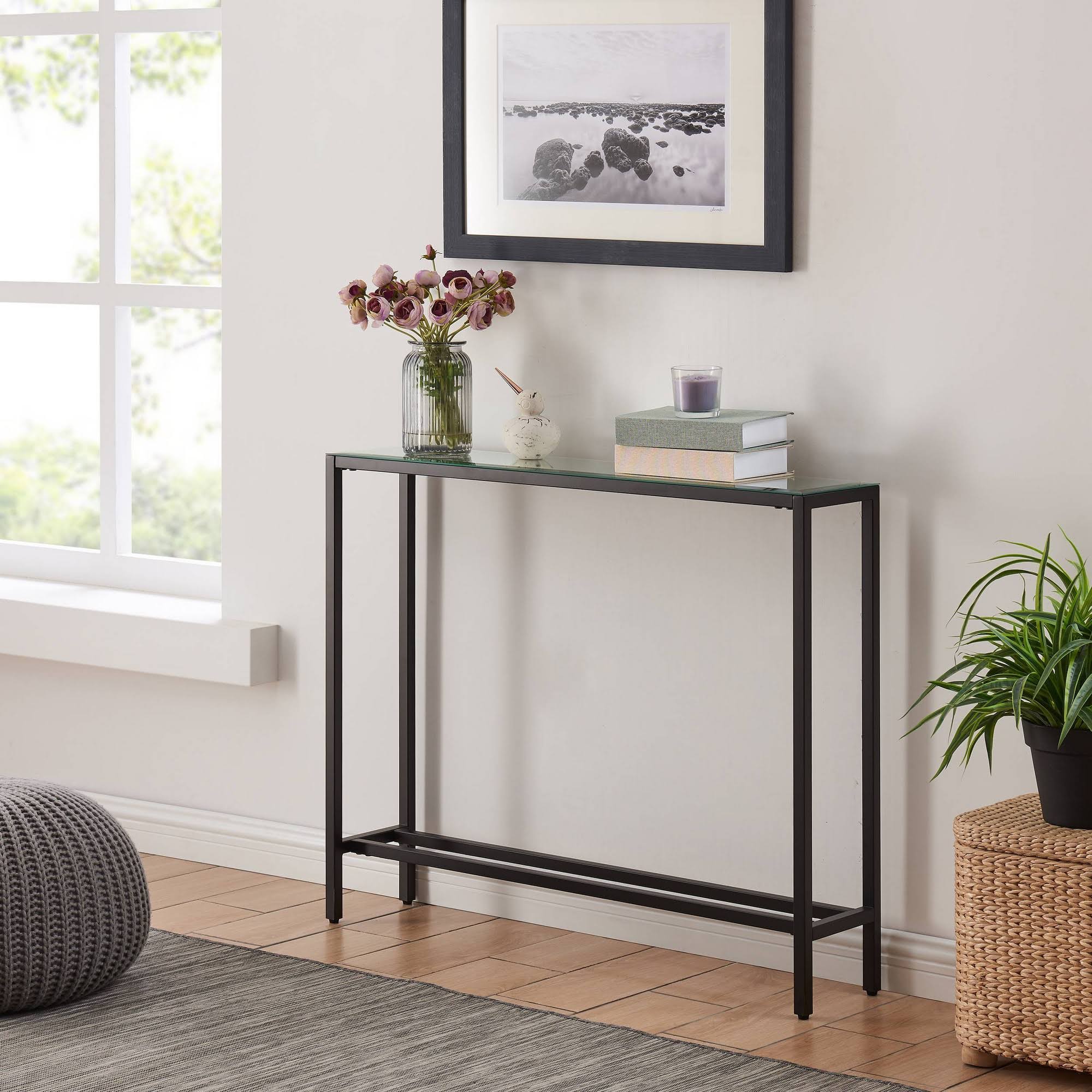 Dillard Narrow Console Table Black - Aiden Lane - cintiapoker